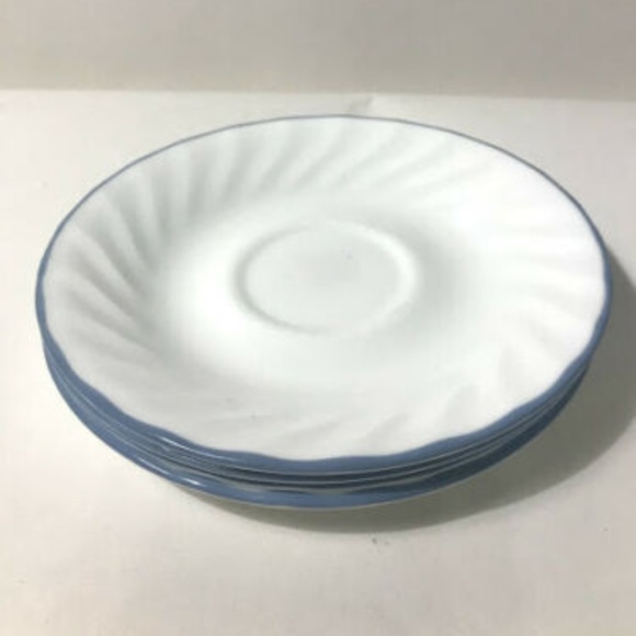 Corelle | Dining | Corelle Pink Trio Flower Blossom 4 Saucer Plates ...